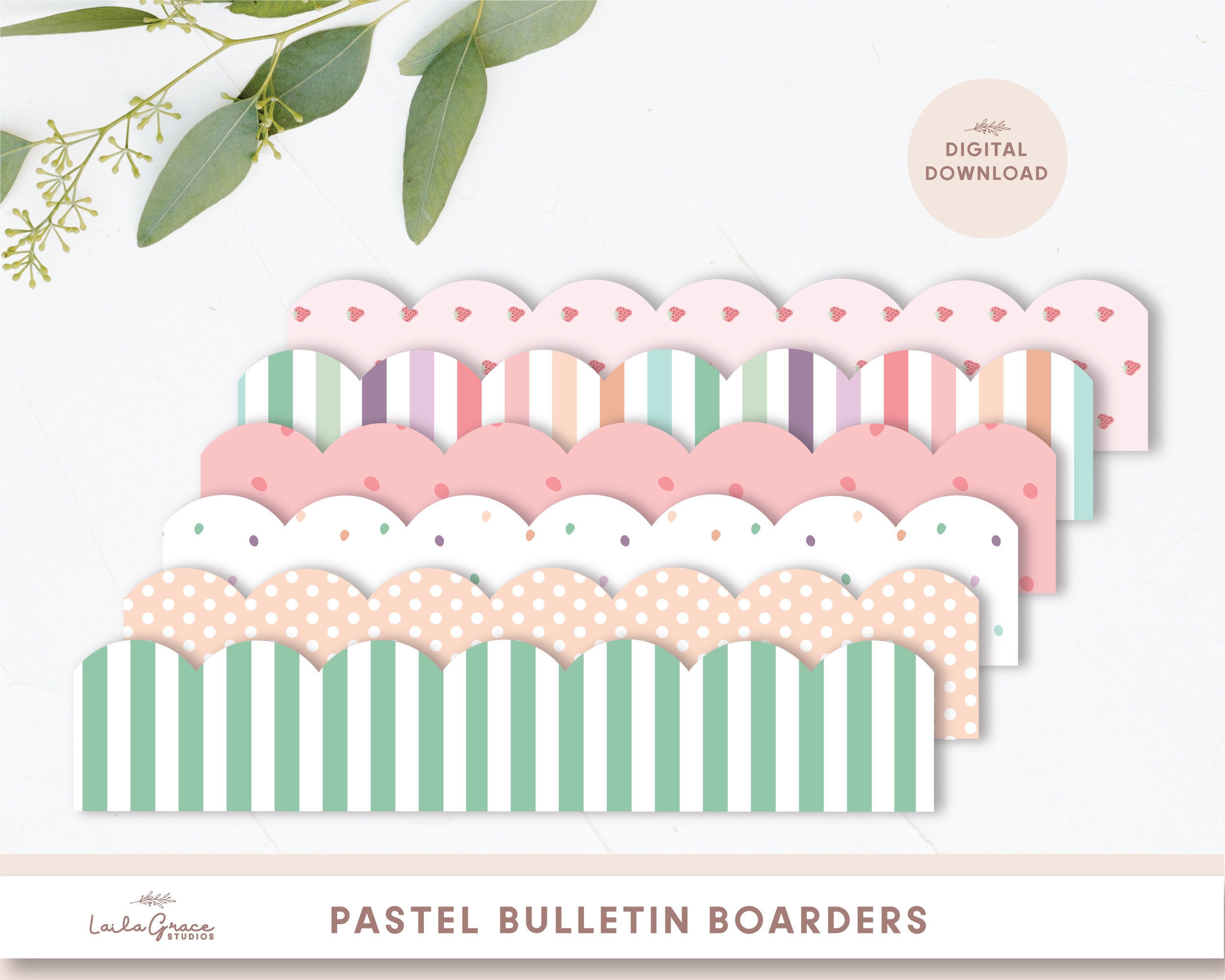 Classroom Bulletin Board Boarder Pastel Rainbow Classroom - Etsy