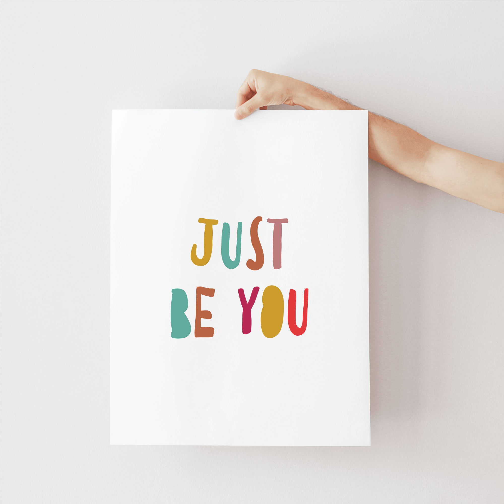 Nursery Just Be You Art, Printable Kids Room Art, Boho Kids Poster - Etsy
