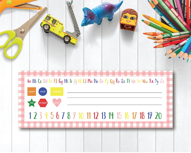 School Desk Name Tags, Back to School Supplies, Kids Name Tags, Kids ...