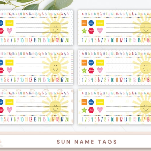 School Desk Name Tags Back to School Supplies Kids Name | Etsy