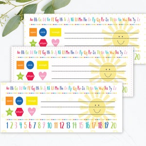 School Desk Name Tags, Back to School Supplies, Kids Name Tags, Kids ...