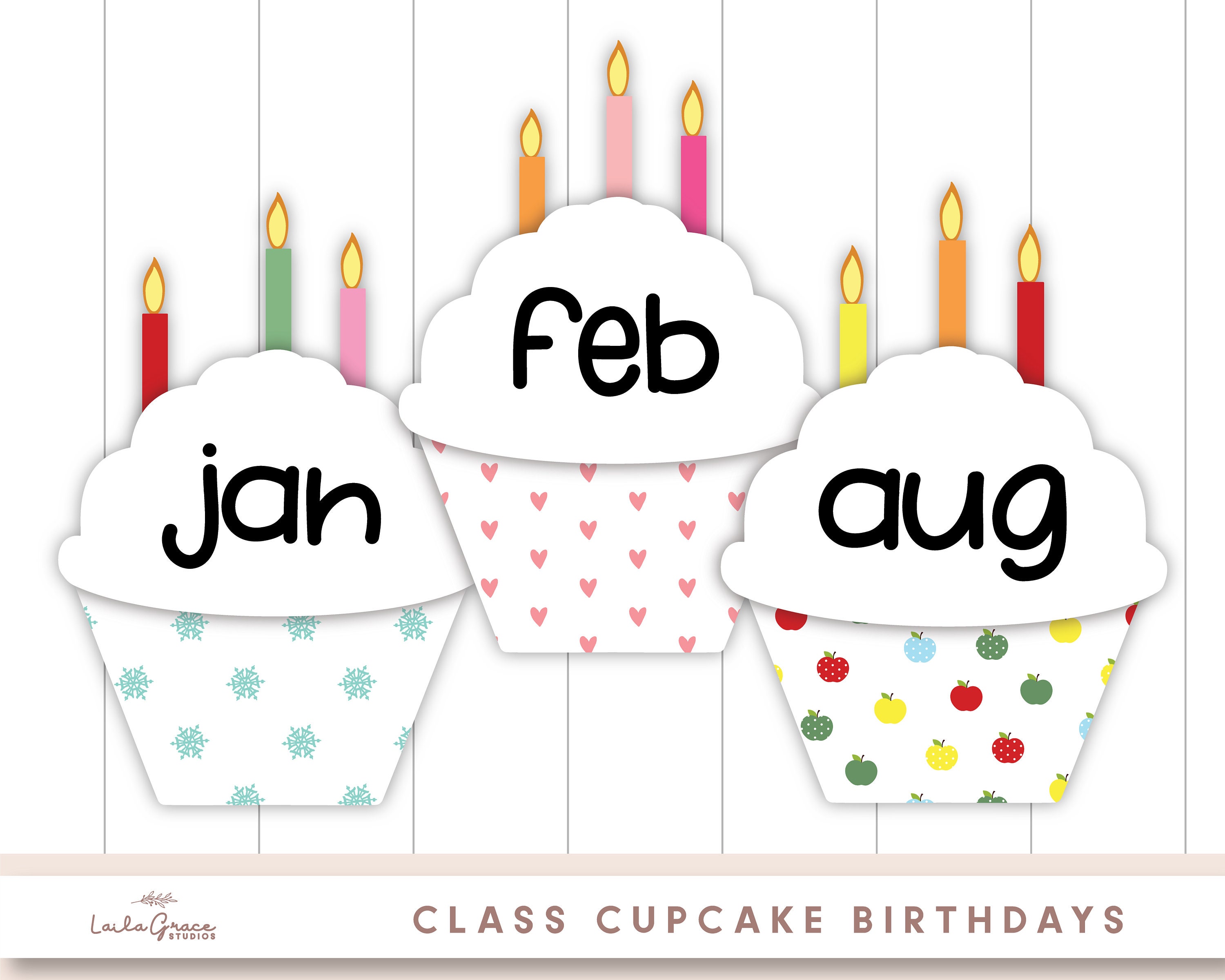 Birthday Cupcake Template Bulletin Board