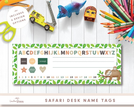 Safari Name Tags