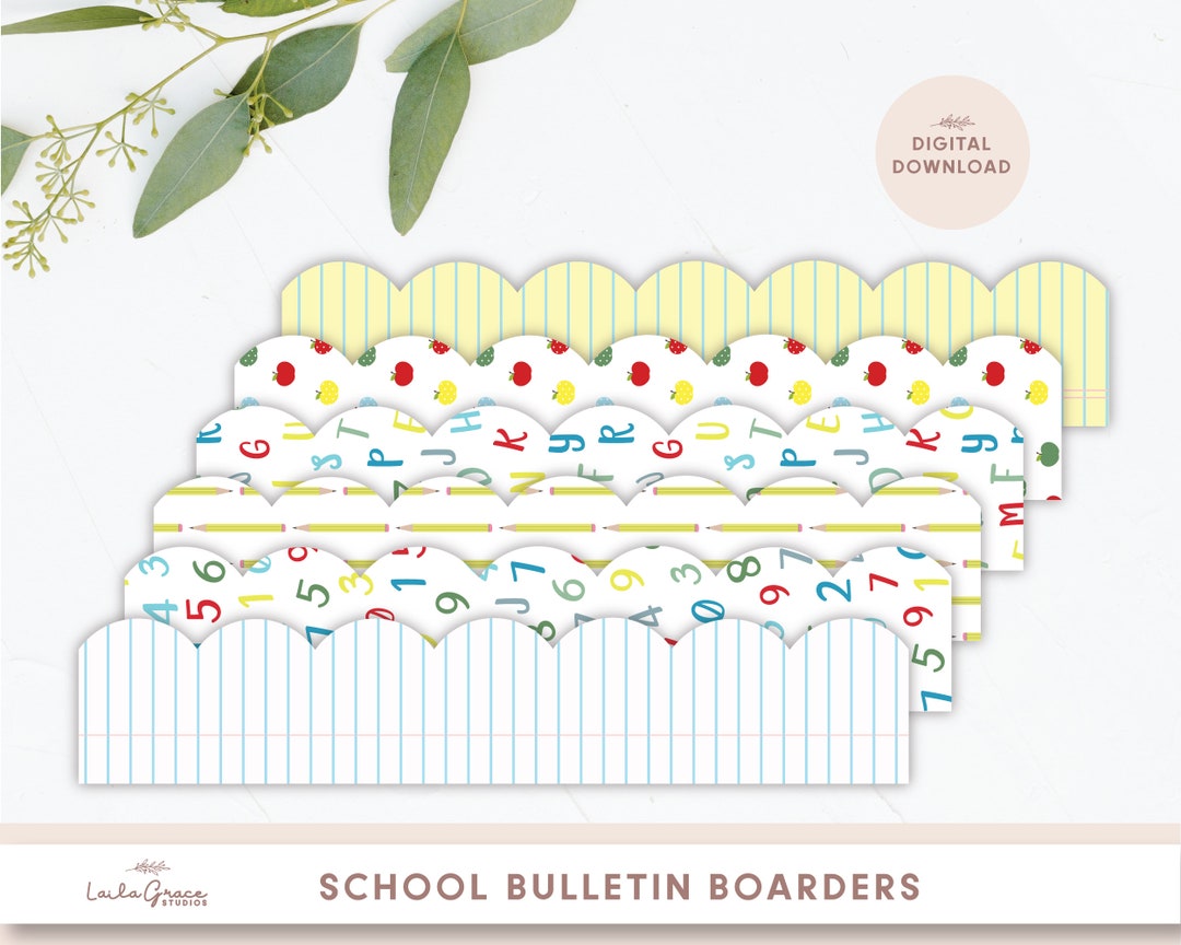 Classroom Bulletin Board Boarders, Teacher Printables, Homeschool ...