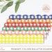 Classroom Bulletin Board Boarder Buffalo Plaid Primary Colors, Bulletin ...