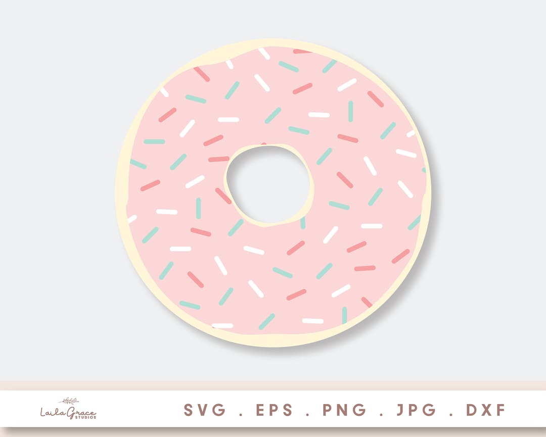 Sprinkle Donut SVG, Donut Clip Art, Donut Vector, Doughnut PNG - Etsy