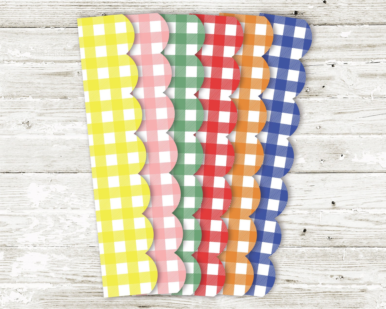Classroom Bulletin Board Boarder Buffalo Plaid Primary Colors - Etsy ...