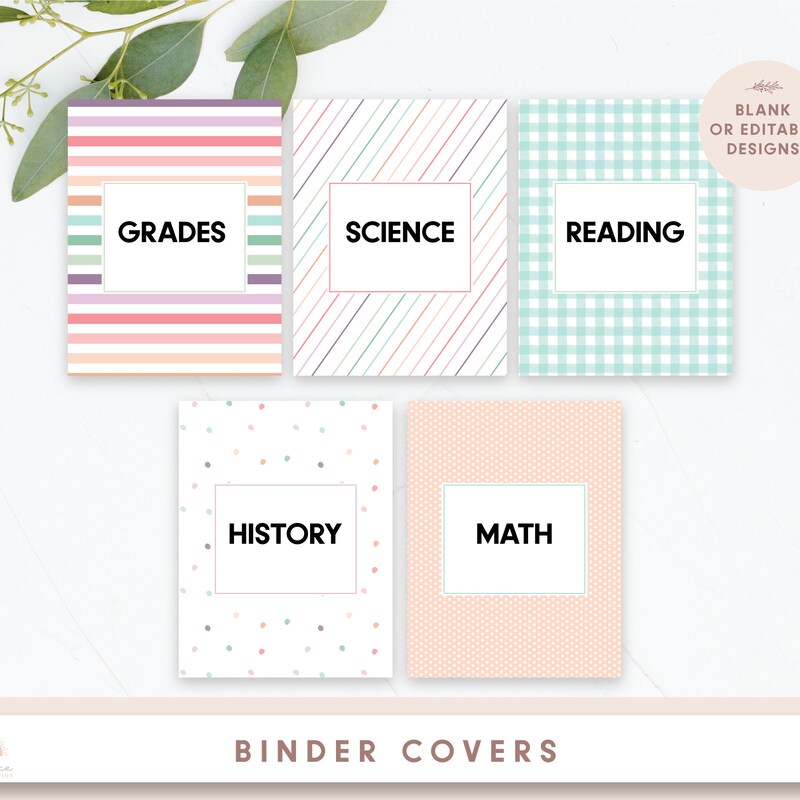 Binder Spine - Etsy