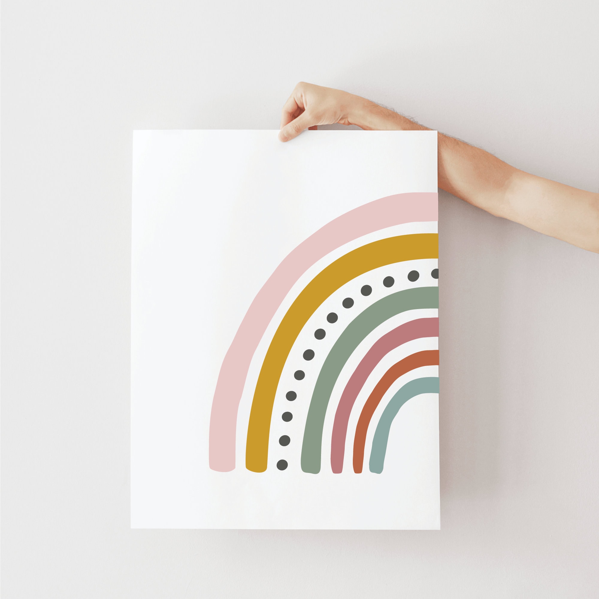 Modern Boho Rainbow Nursery Art Prints, Set of 2 (digital Download) - Etsy