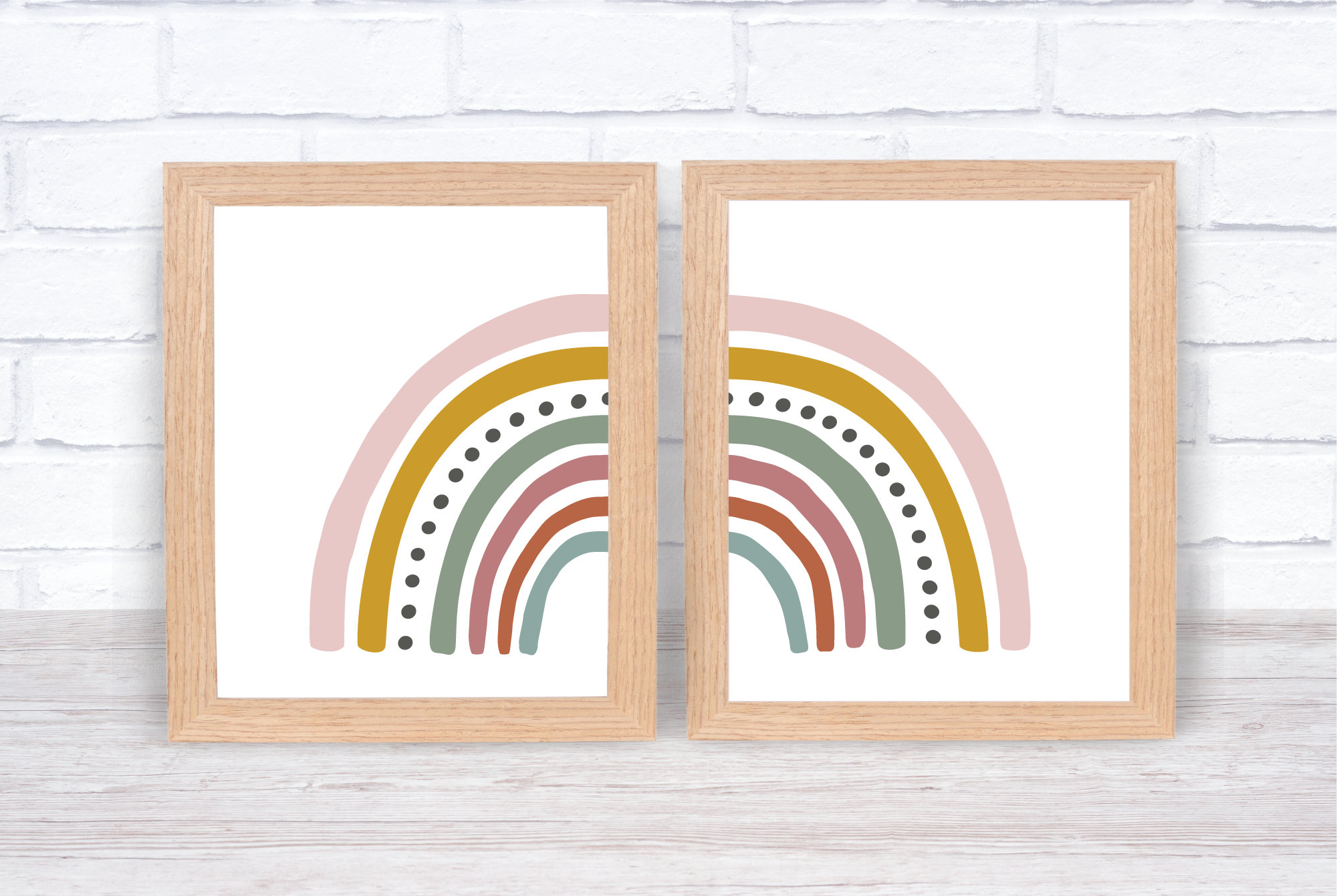 Printable Modern Boho Nursery Rainbow Art Rainbow Girls Room - Etsy