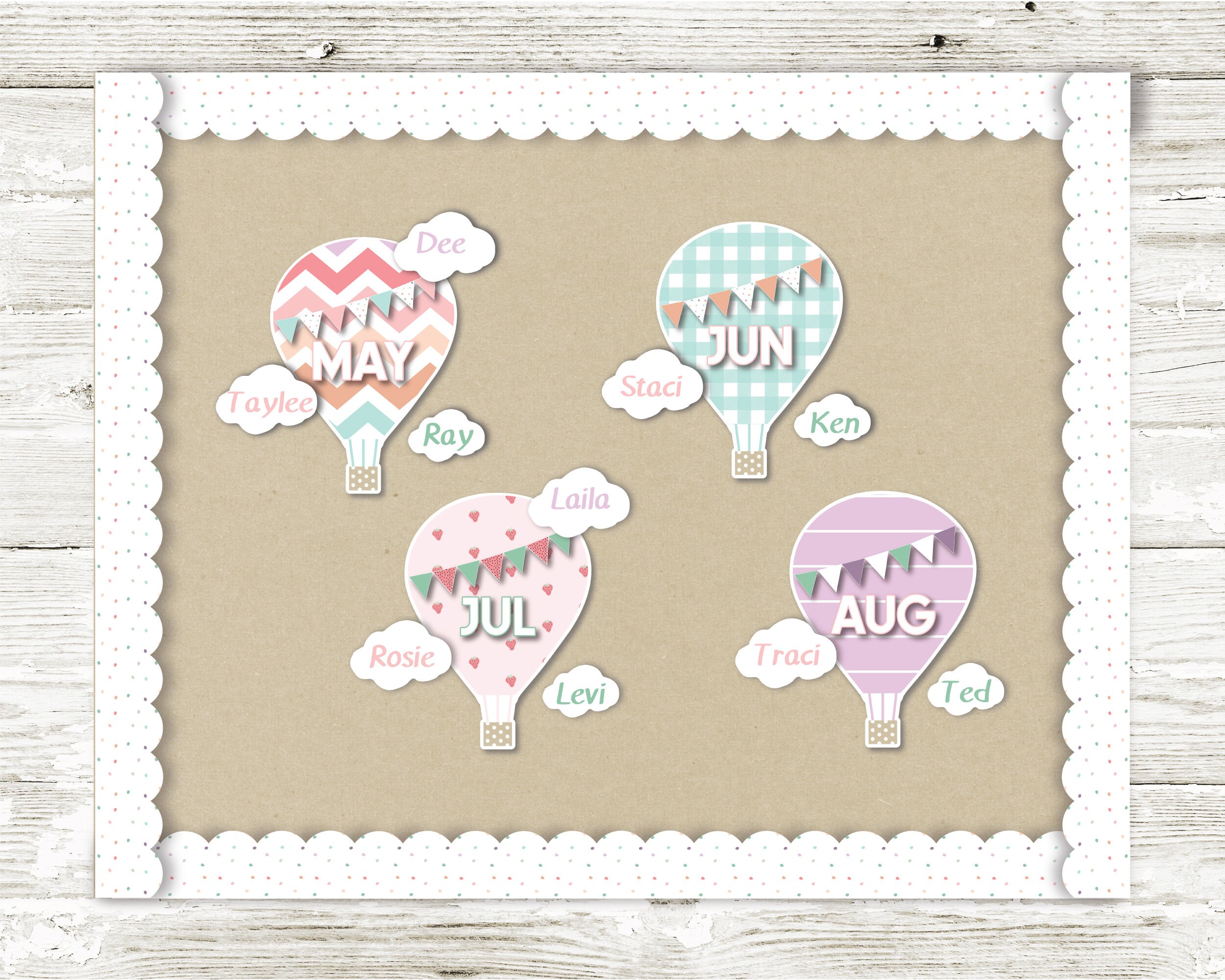 Classroom Bulletin Board Boarder Pastel Rainbow Classroom - Etsy