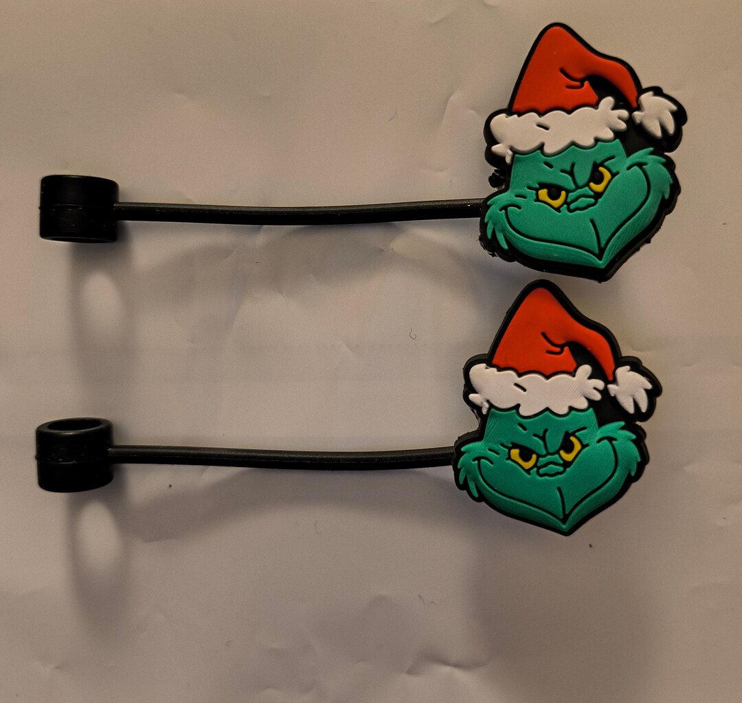 Grinch Straw Toppers 8mm Straw Size Tip Cover 2.00 Each - Etsy