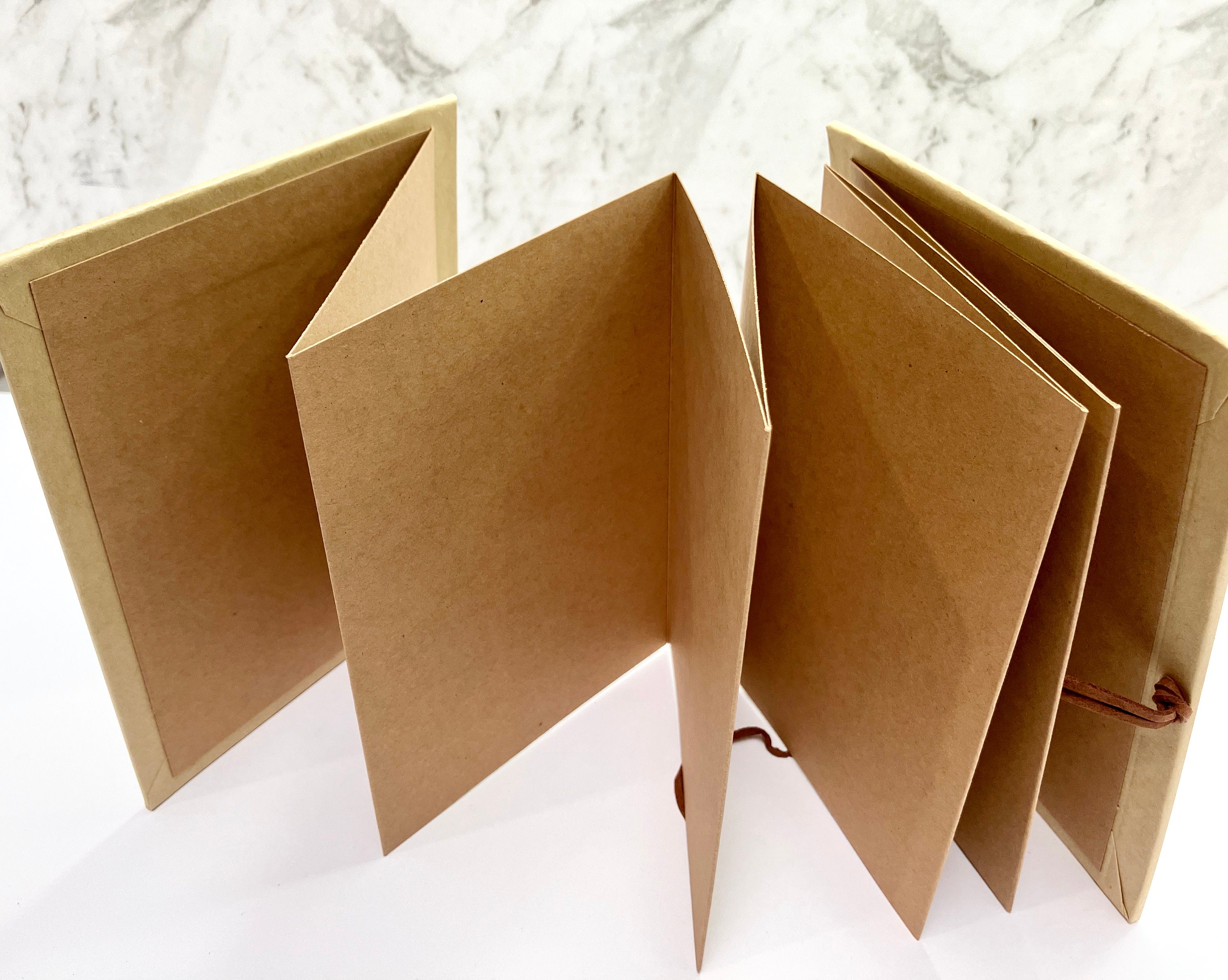 8 Double Page Blank Accordion Album to Decorate as a Junk Journal ...