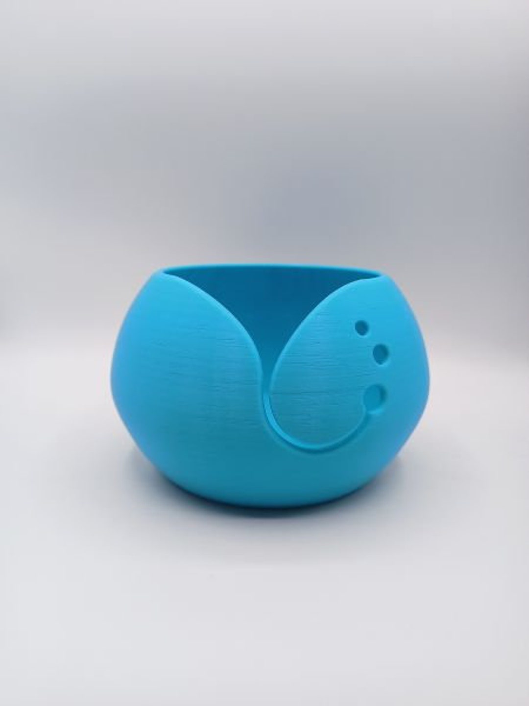 Yarn Bowl Smile, Light Blue, for Knitting and Crocheting 18 Cm Wide ...
