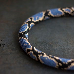 Bead Crochet Pattern Necklace PDF Pattern PNG Pattern Snake Pattern ...