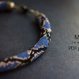 Bead Crochet Pattern Necklace PDF Pattern PNG Pattern Snake Pattern ...