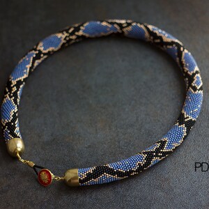 Bead Crochet Pattern Necklace PDF Pattern PNG Pattern Snake Pattern ...