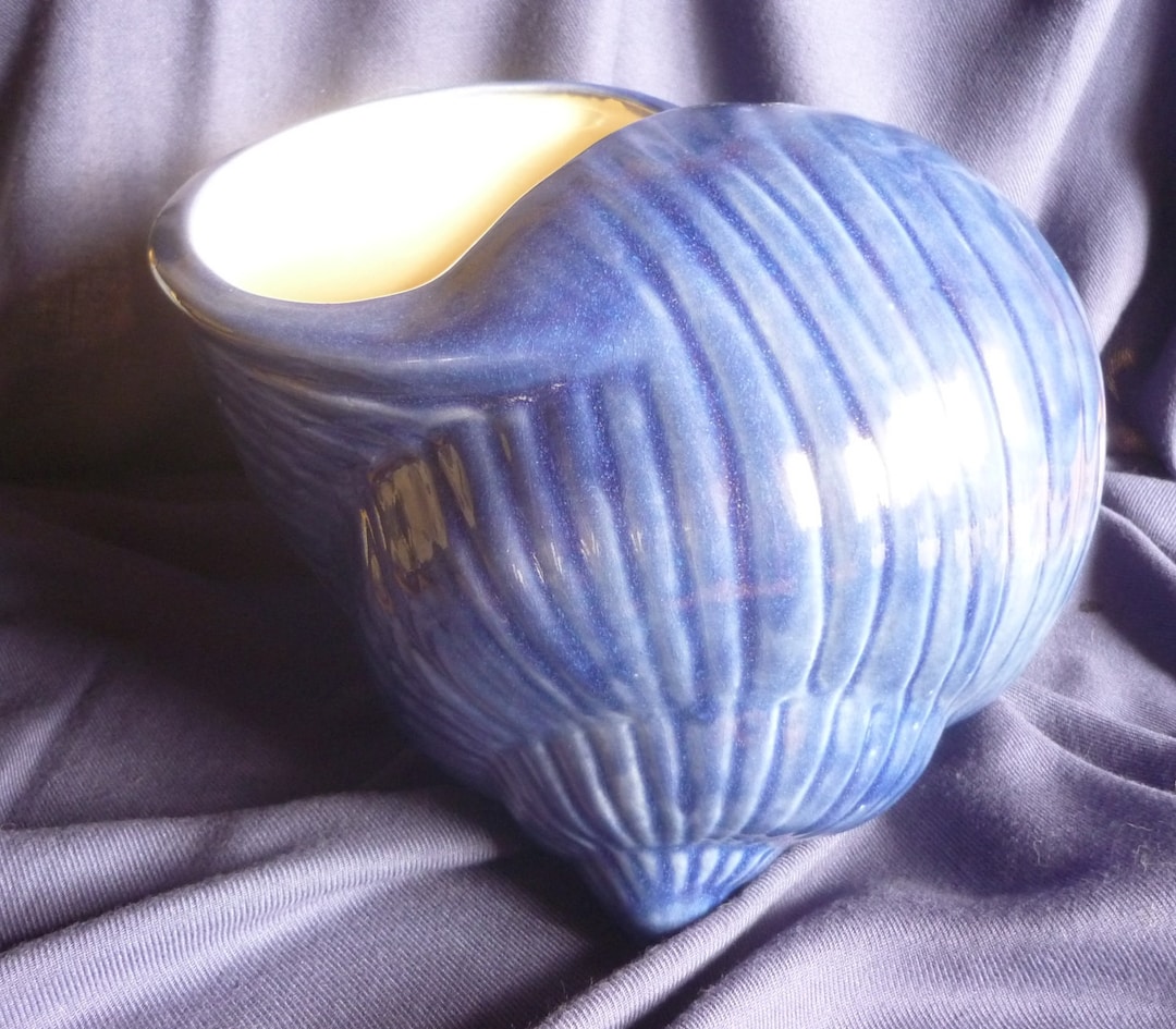 Large Shell, Snail, Container, Biscuit Tin, Storage, Snail House, Blue ...