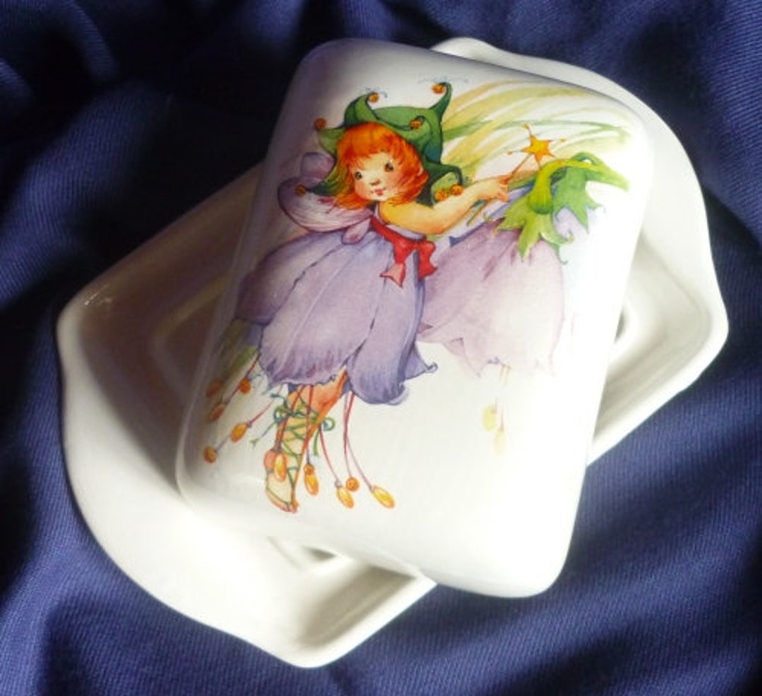 Butter Dish With Sweet Bluebells Elf - Etsy UK