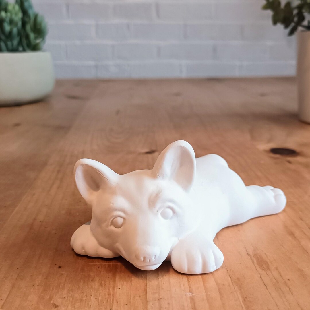 Paint Your Own Corgi Pottery: Dog Craft Kit - Etsy UK