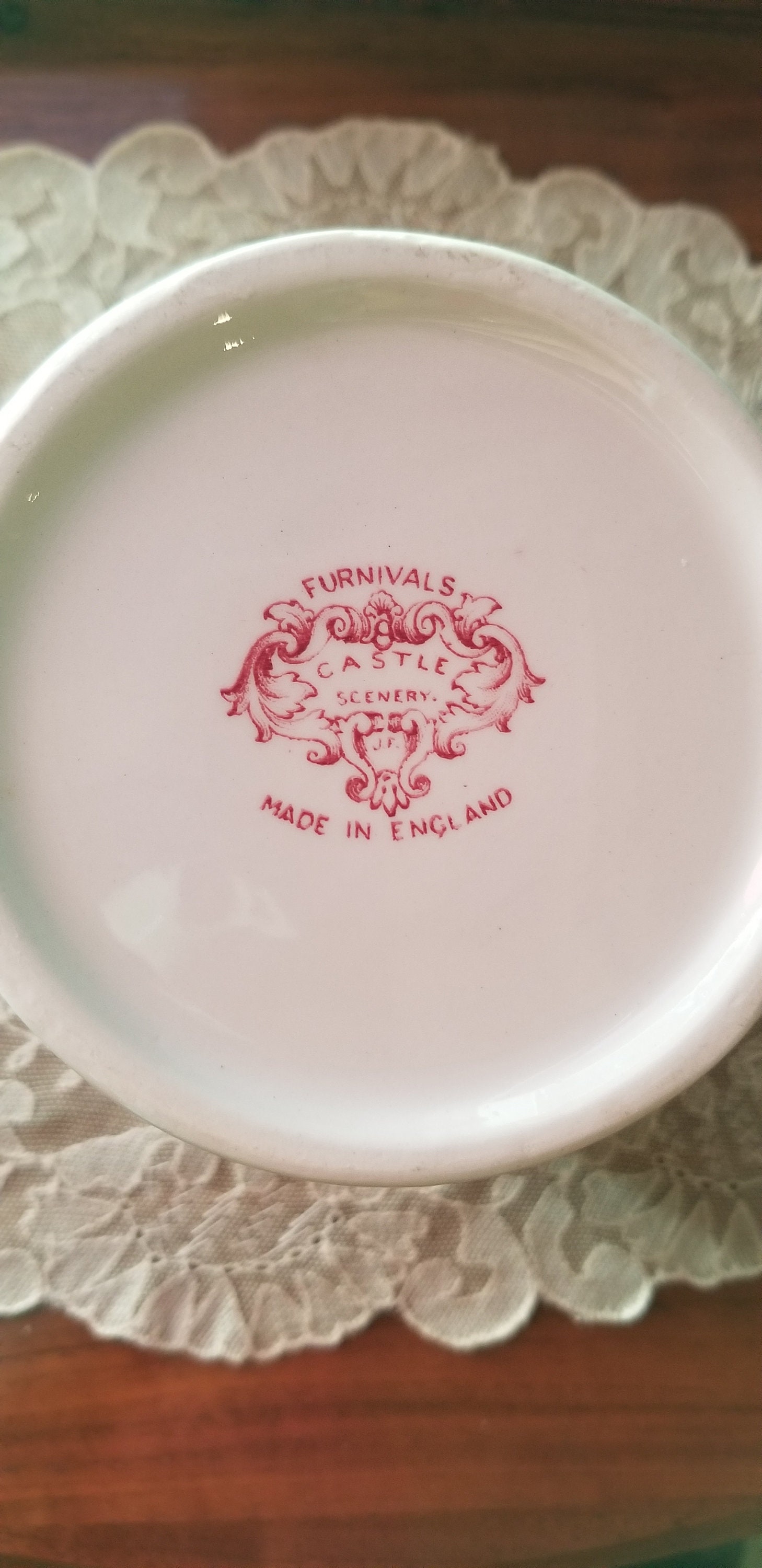 J F Furnivals Castle Scenery Milk Pitcher Made in England - Etsy