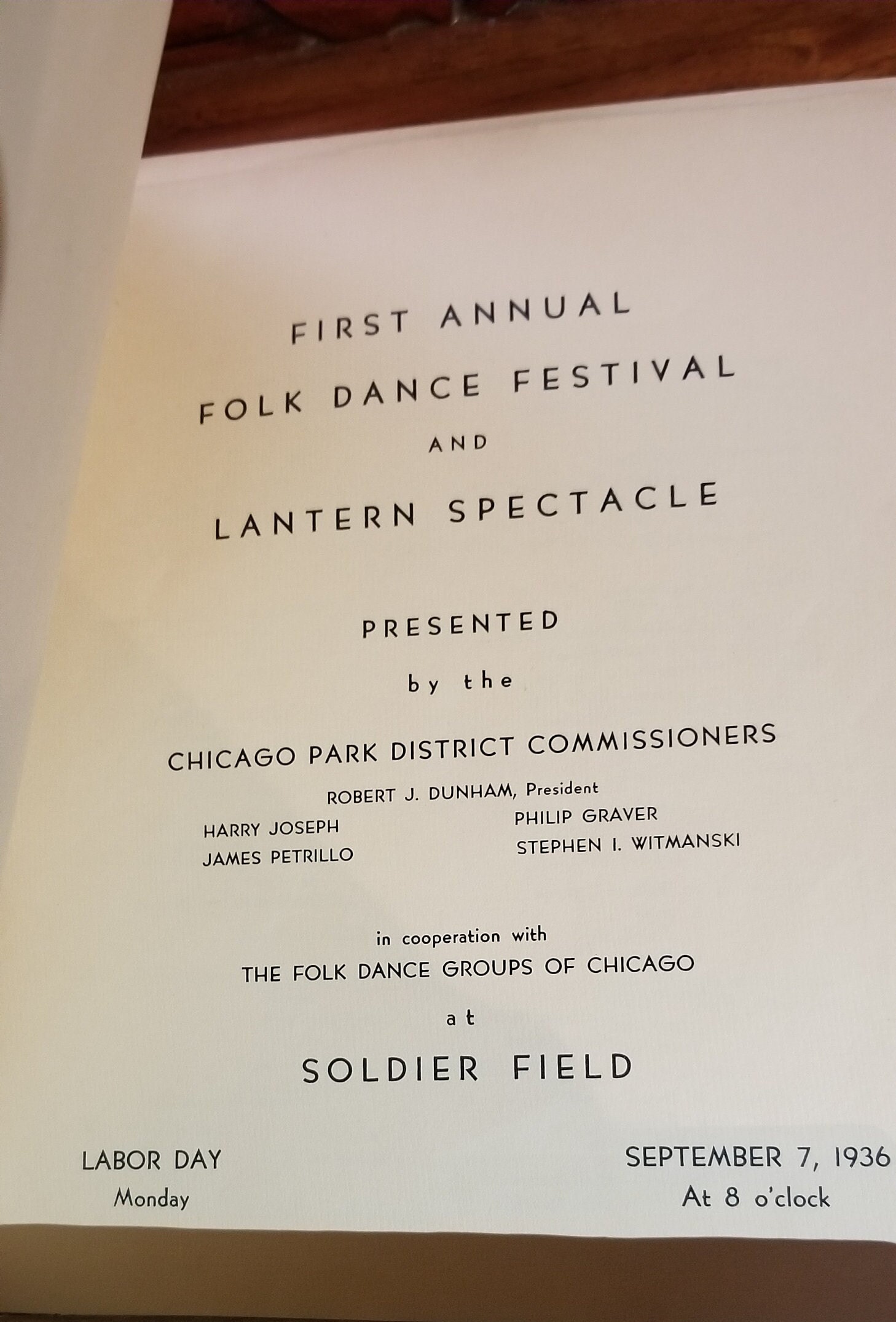 Vintage Program of Folk Dance Festival and Lantern Spectacle at Soldier ...