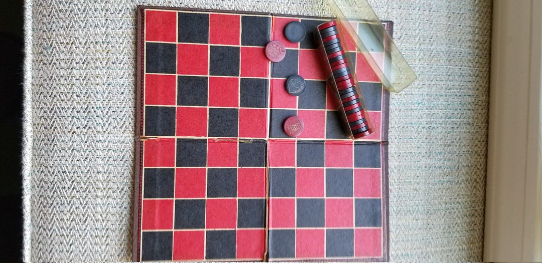 Portable Folding Chess/checkers Set - Etsy