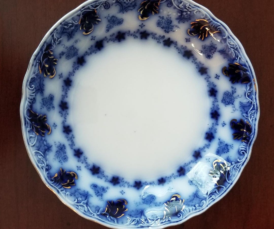 Johnson Bros. Flow Blue Soup Bowl, 1900's - Etsy