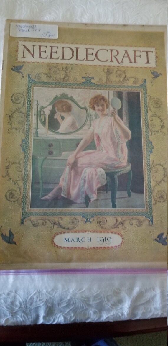 Vintage Needlecraft Magazine March 1919 | Etsy