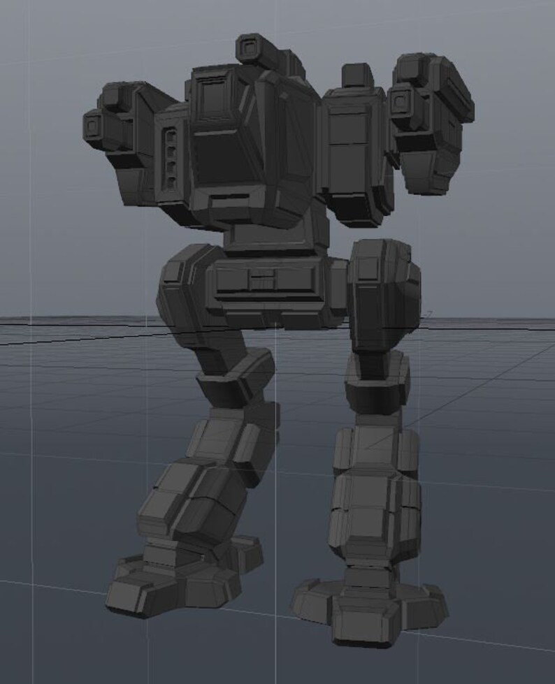 Garrison Mech - 3D Printable Sci-fi Miniature/model - Etsy