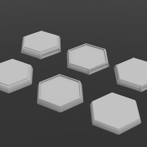 3D Printable Hex Bases -basic Hexes - Etsy