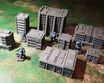 Stls 3D Print Files for 9 Military Buildings Set for Alpha Strike and ...