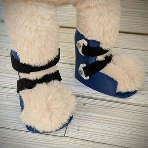 Stuffed Bunny With Blue Afos; Plush Animal With Afos - Etsy