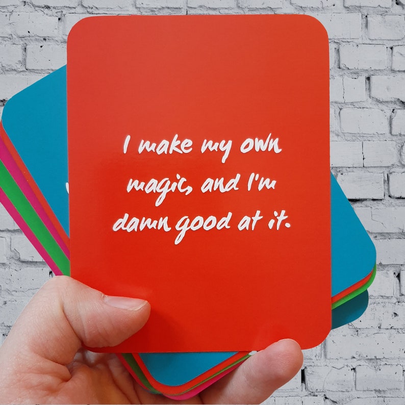 Swear Bear Affirmation Cards/ Affirmation Cards for Adults / Sweary ...