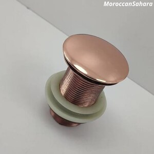 Unlacquered Copper Sink Drain, Solid Copper Drain, Pop up Drain - Etsy