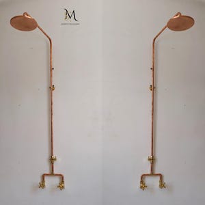 Solid Copper Shower Set of Complete Solid Copper and Brass | RAW Copper ...