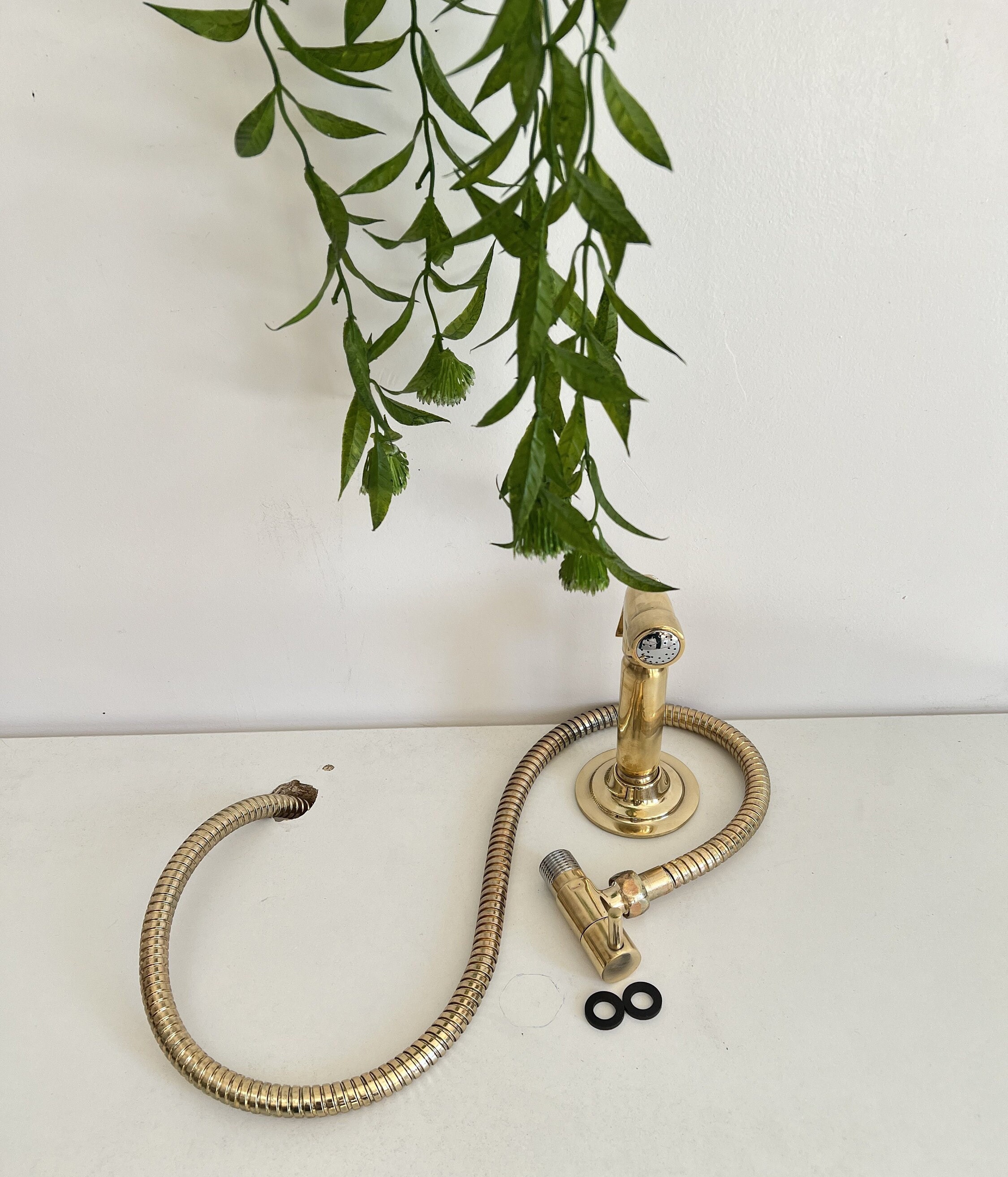 Unlacquered Brass Kitchen Sprayer, Handmade Sprayer With High Pressure ...