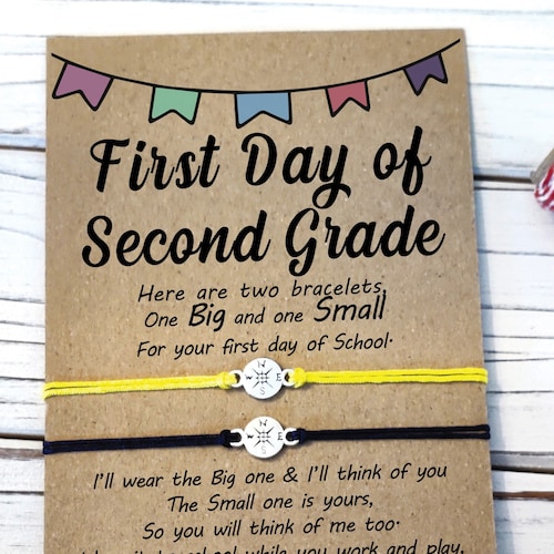 First Day of Kindergarten Back to School Bracelet - Etsy