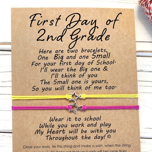 First Day of School Bracelets Back to School Bracelets Mommy - Etsy