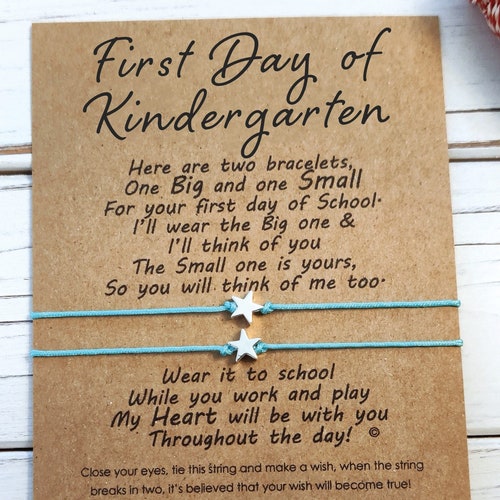 First Day of Kindergarten Back to School Bracelet - Etsy