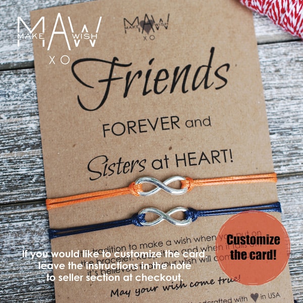 Best Friend Infinity Bracelet - Etsy
