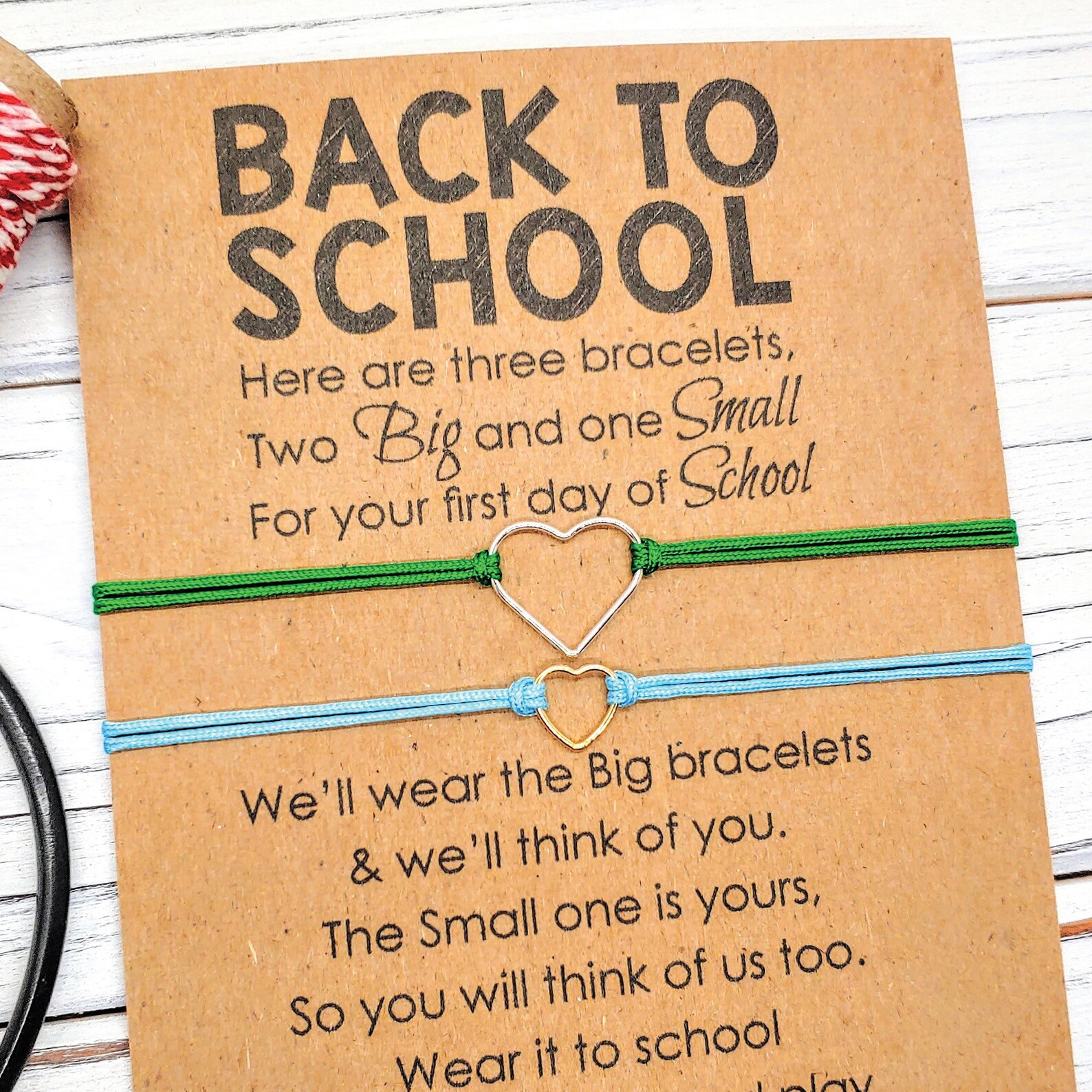 First Day of School Bracelet Mother Daughter Bracelet Back to - Etsy