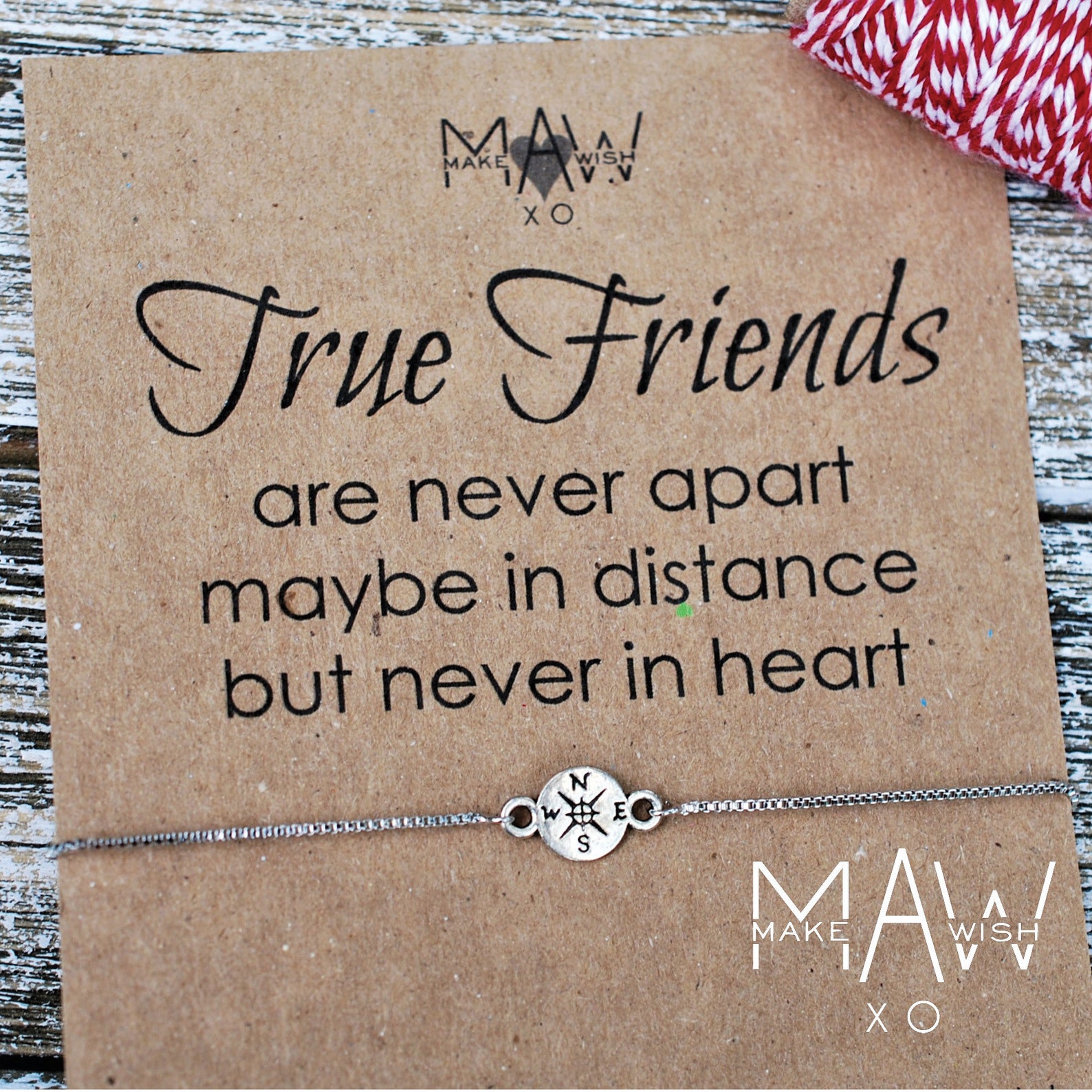 Best Friend Gifts for Her Long Distance Relationship Bracelet ...