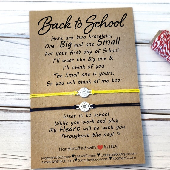Back to School Bracelet First Day of School Bracelet Kids - Etsy