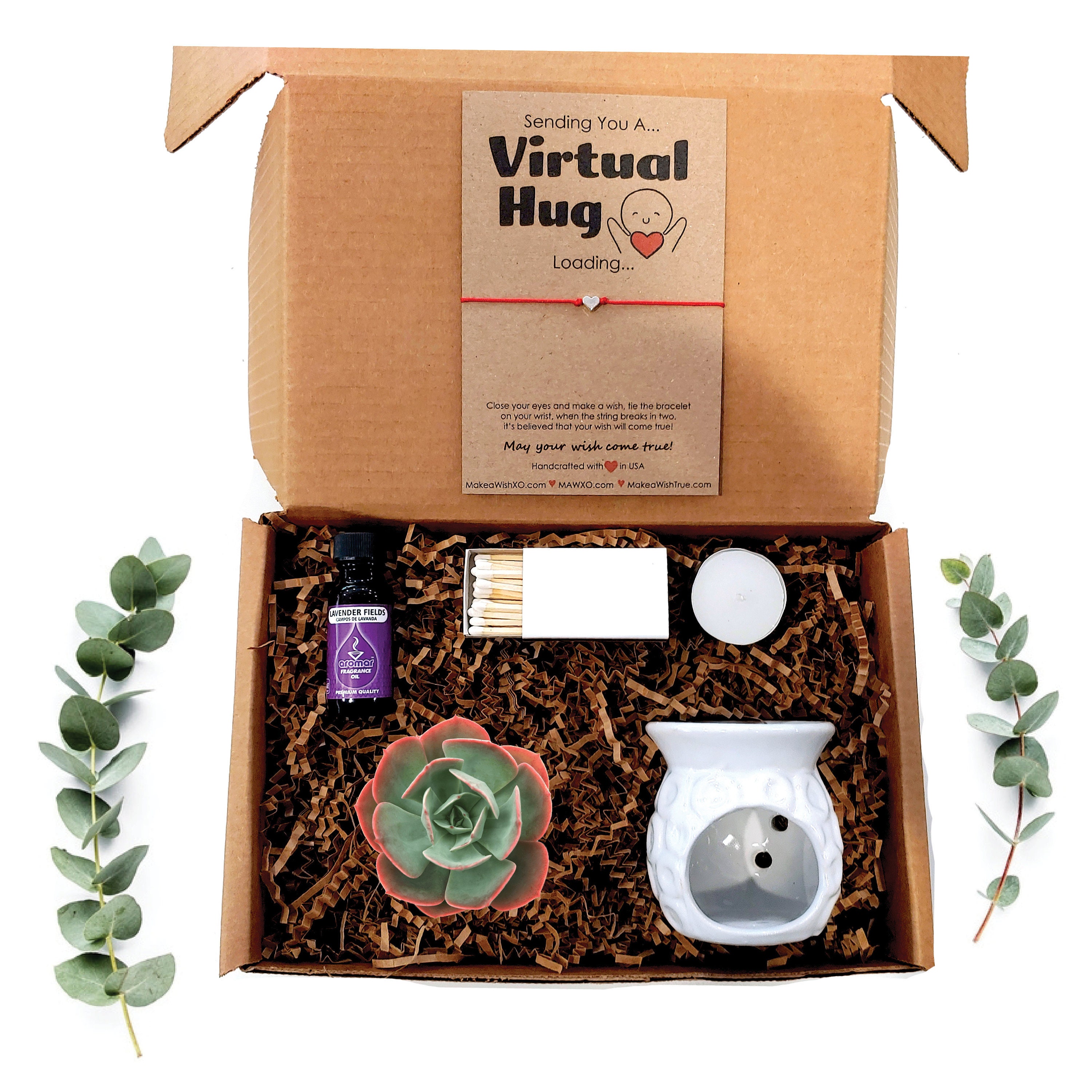 Virtual Hug Gift, Quarantine Gift, Succulent Gift Box, Gift for Her ...
