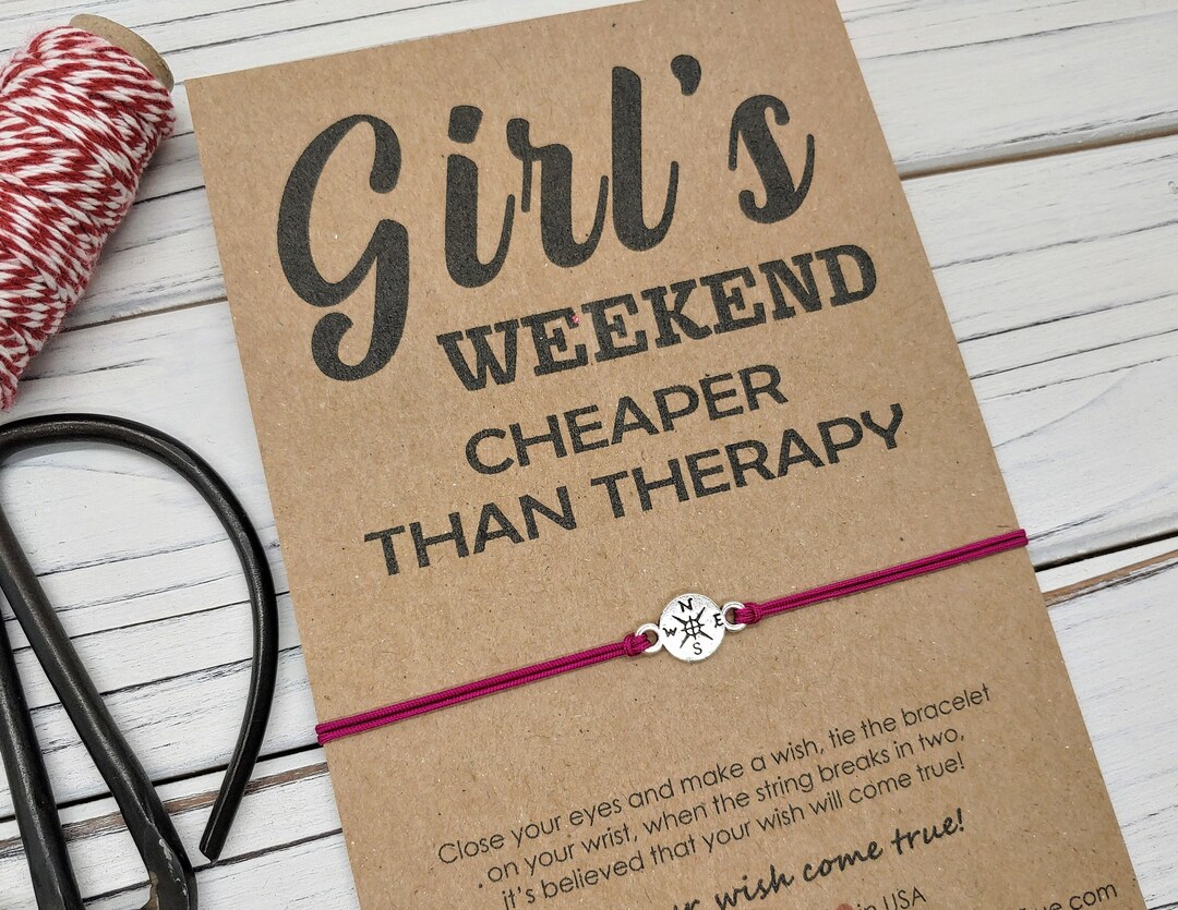 Girls Weekend Bracelet Girls Trip Gift Girls Trip Bracelet Wish ...