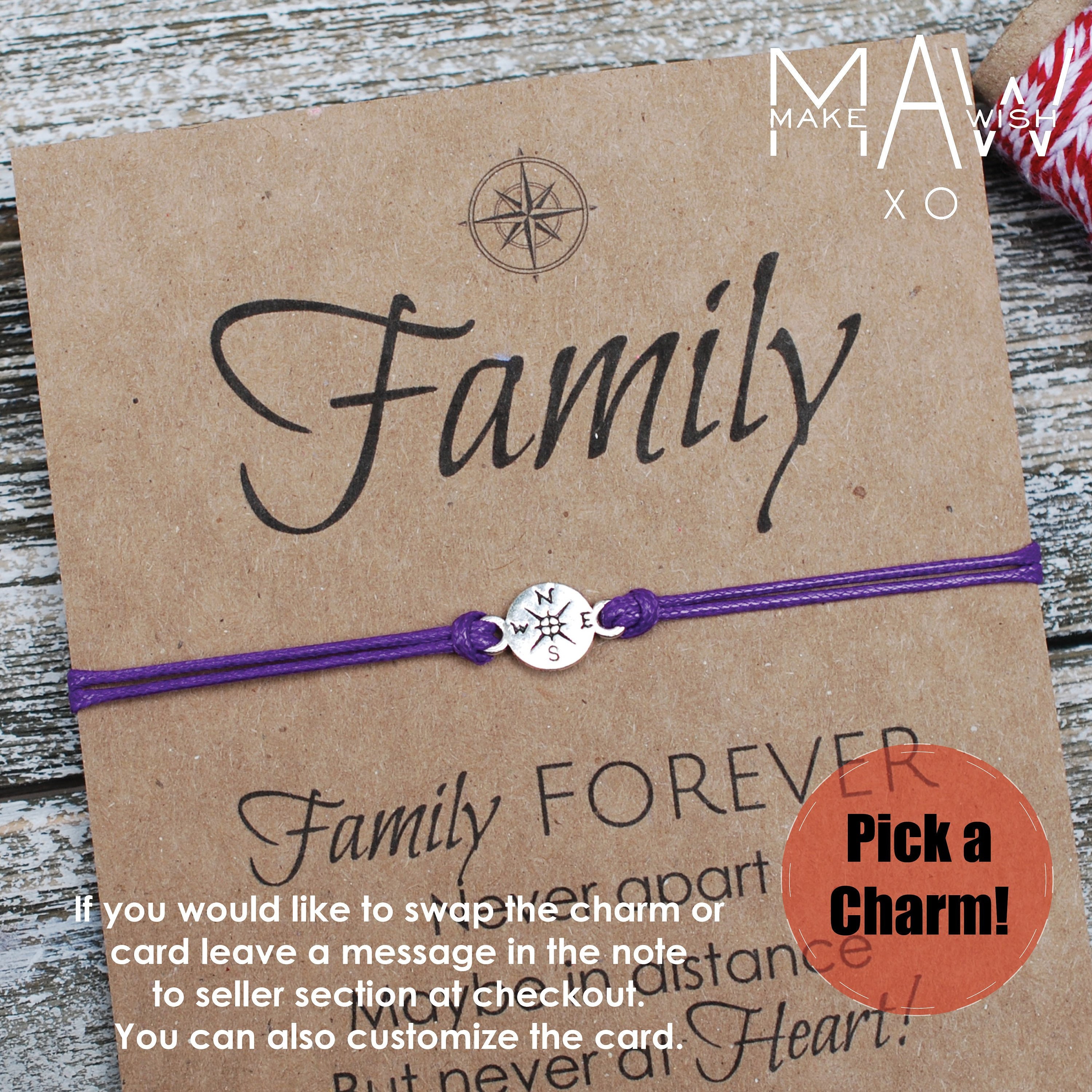 Family Forever Friendship Bracelet Personalized Gift for Family Member ...