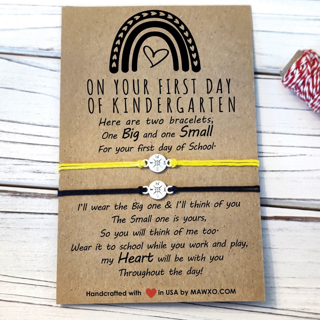 Kindergarten Bracelet First Day of Kindergarten First Day of School ...