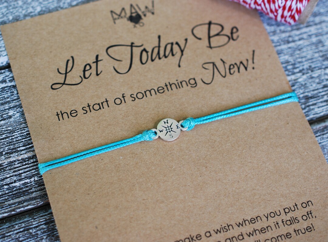 Travel Gift Friendship Bracelet New Beginning Best Friend Gift for ...