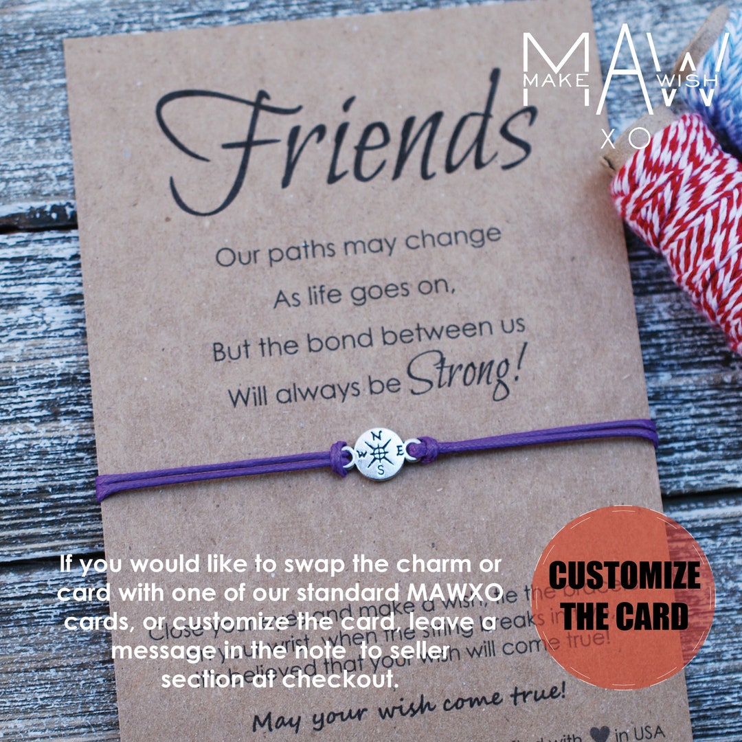 Friendship Bracelet Best Friend Gifts for Friend Long Distance ...